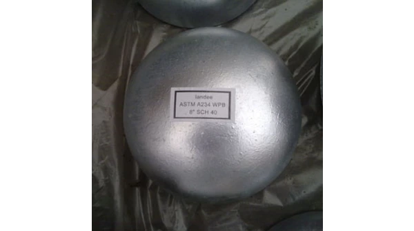 Galvanized, Seamless End Cap, 8 Inch, ASTM A234 WPB | Landee