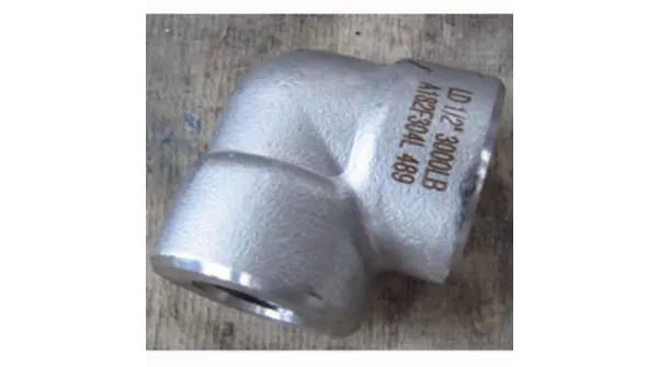 High Pressure 90 Degree Elbow, ASTM A182 F304L, 1/2 Inch, 3000 LB - Landee