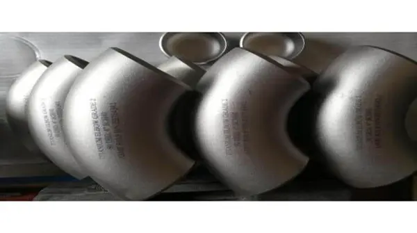 Titanium 90° Elbow, ANSI B16.9, ASTM B338 Grade 2, 1.5 Inch | Landee