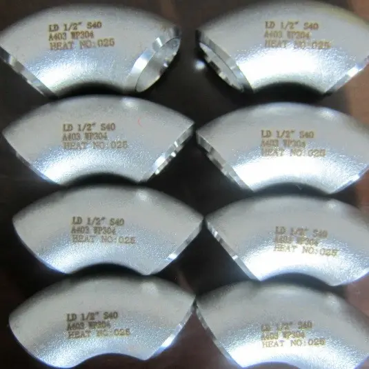 ASTM A403 WP321 Pipe Elbow, ANSI B16.9, 90 Degree, 2 IN, BW - Landee