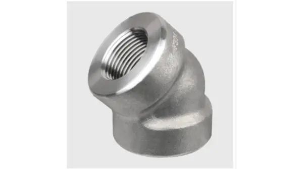 Stainless Steel Forged Threaded 45 Degree Elbow | Landee