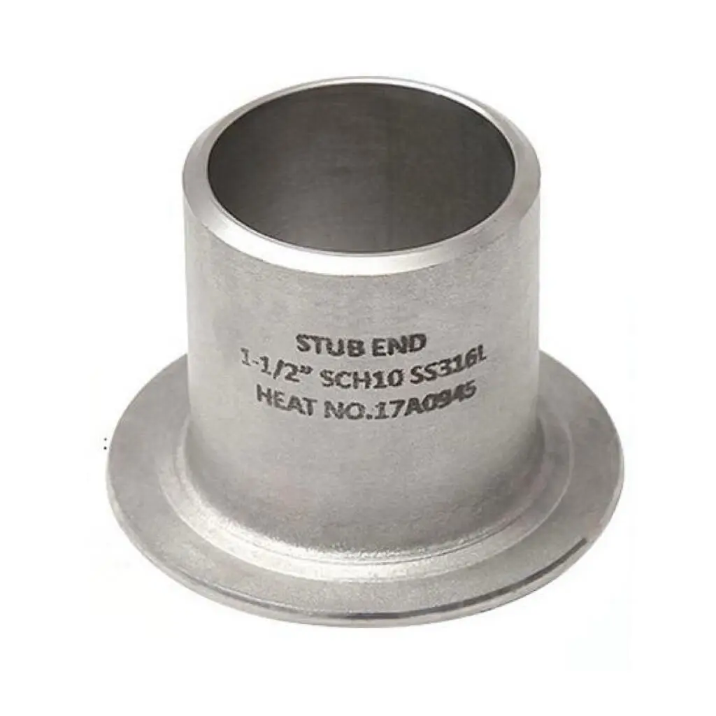 ASTM A403 WP316L Stub End, MSS SP-43, 1-1/2 IN, SCH 10, PBE - Landee