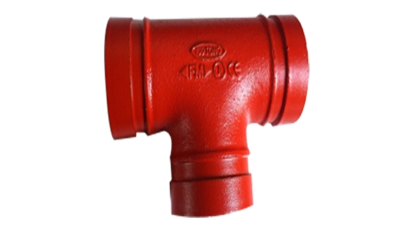 ASTM A536 Grooved Equal Tee, Epoxy Painting, 80MM | Landee