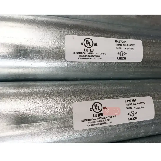 UL Lilsted EMT Pipe, Galvanized Steel Electrical Metallic - Landee
