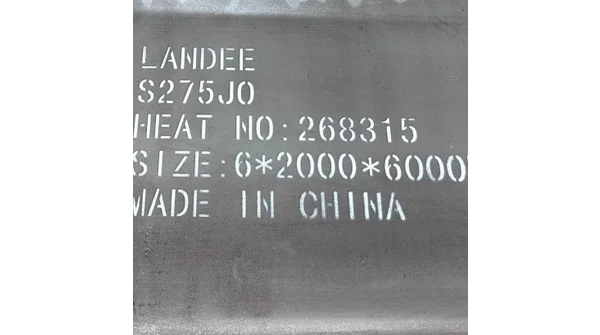 EN 10025-2 S275JO Steel Plates | Landee