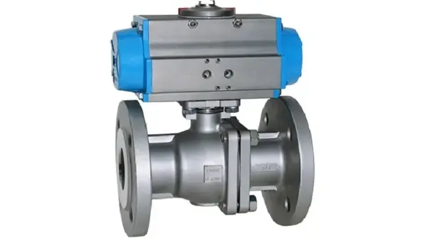 Air Operated SS 304 Two Piece Ball Valve, 100 NB, 4-1/2 Inch | Landee