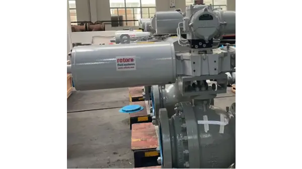 ROTORK Electro-Hydraulic Actuator Ball Valve, 12 IN, 300 LB | Landee