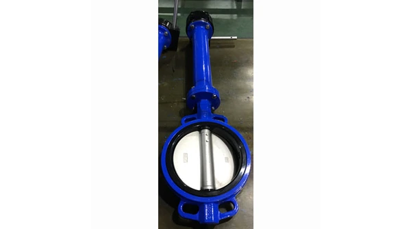 8 Inch Butterfly Valve, Wafer Type, Ductile Iron, 150 LB, Blue - Landee