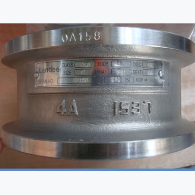 CL150 Dual Plate Wafer Check Valve, A890 4A, 3IN, RF - Landee