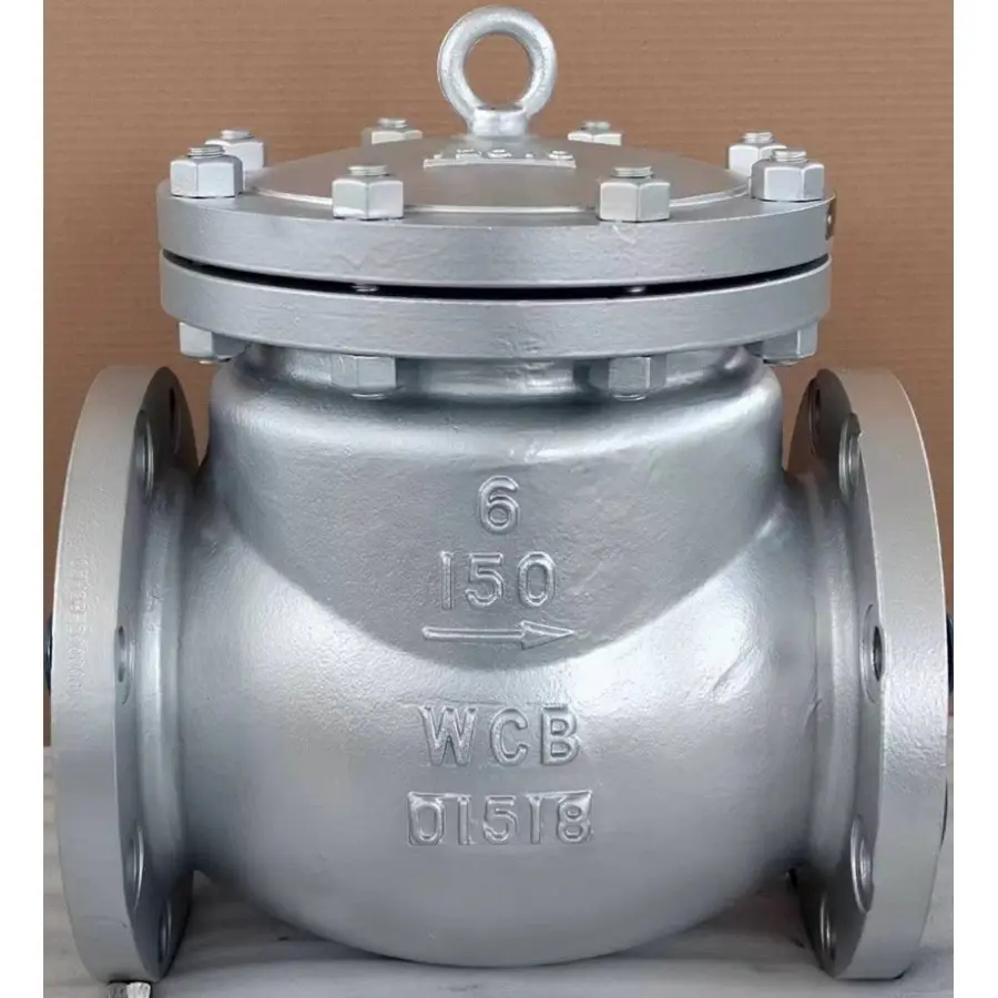 Pneumatic Swing Check Valve, ASTM A216 WCB, DN500, PN40, BW - Landee